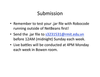 Robocode packaging & submission | PDF