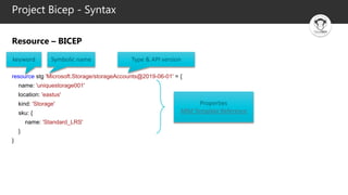 Infrastructure as Code on Azure: Show your Bicep! | PPTX