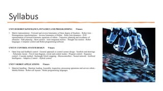 Introduction to robotics and automation for the bachelor of engineering ...