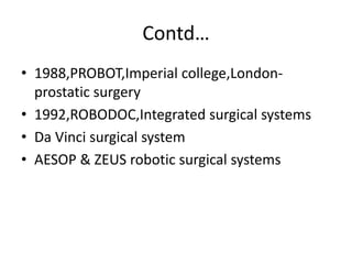 ROBOTIC SURGERIES | PPTX