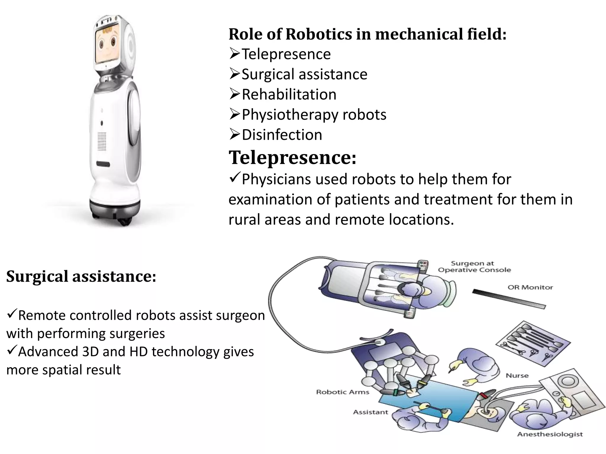 Role OF Robots In Medical Field | PPTX
