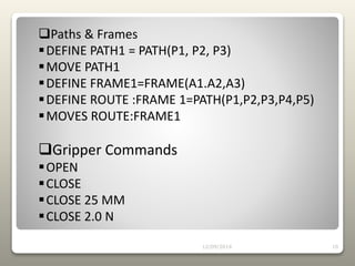 Textual Robot programming | PPTX