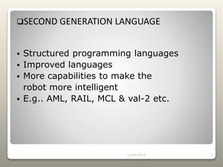 Textual Robot programming | PPT