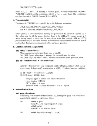 Robo programming val converted | PPTX