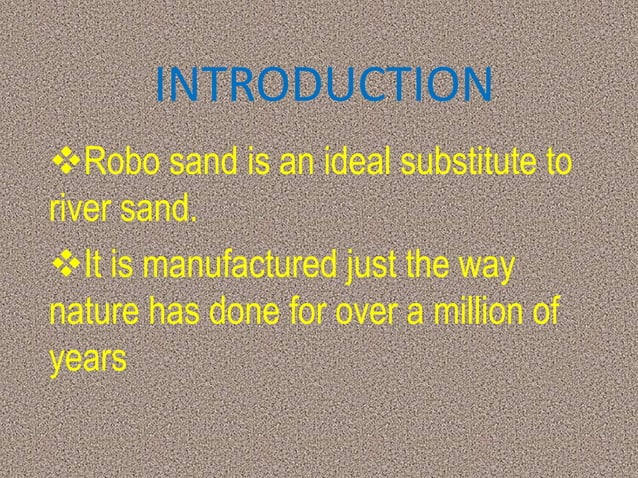 Robo sand | PPTX | Geology | Science