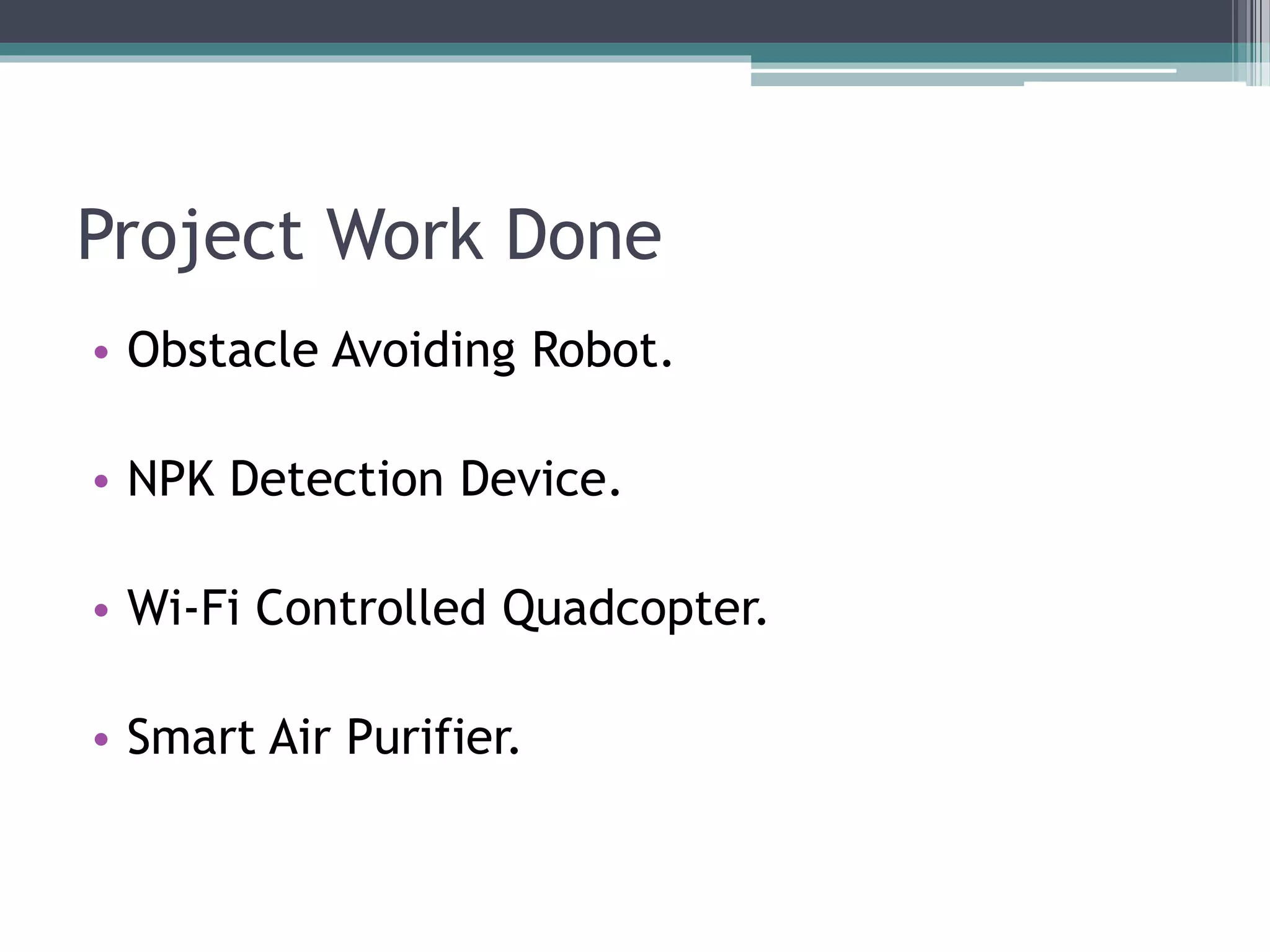 Summer Internship Presentation on Robotics & IoT. | PPTX