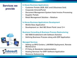 Robosoft solution pvt ltd erp | PPTX