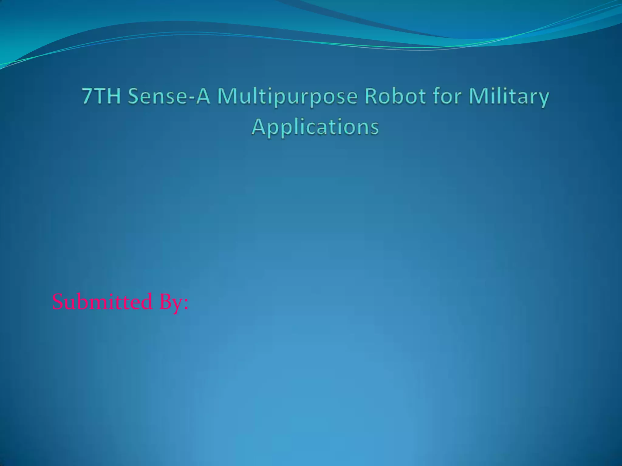 surveillance and metal detecting robot | PPTX