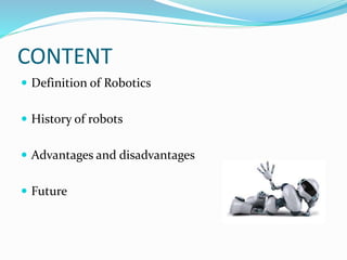 Robot presentation for project study | PPT