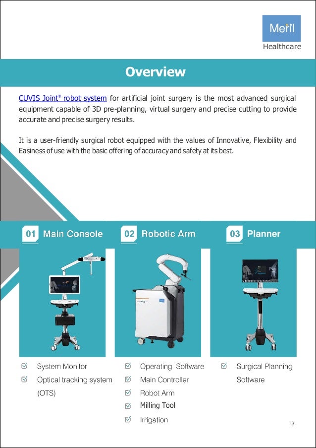 Know all about Latest CUVIS JOINT Robotic System Online at Meril Life | PDF