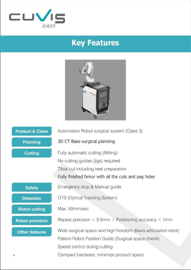 Know all about Latest CUVIS JOINT Robotic System Online at Meril Life | PDF
