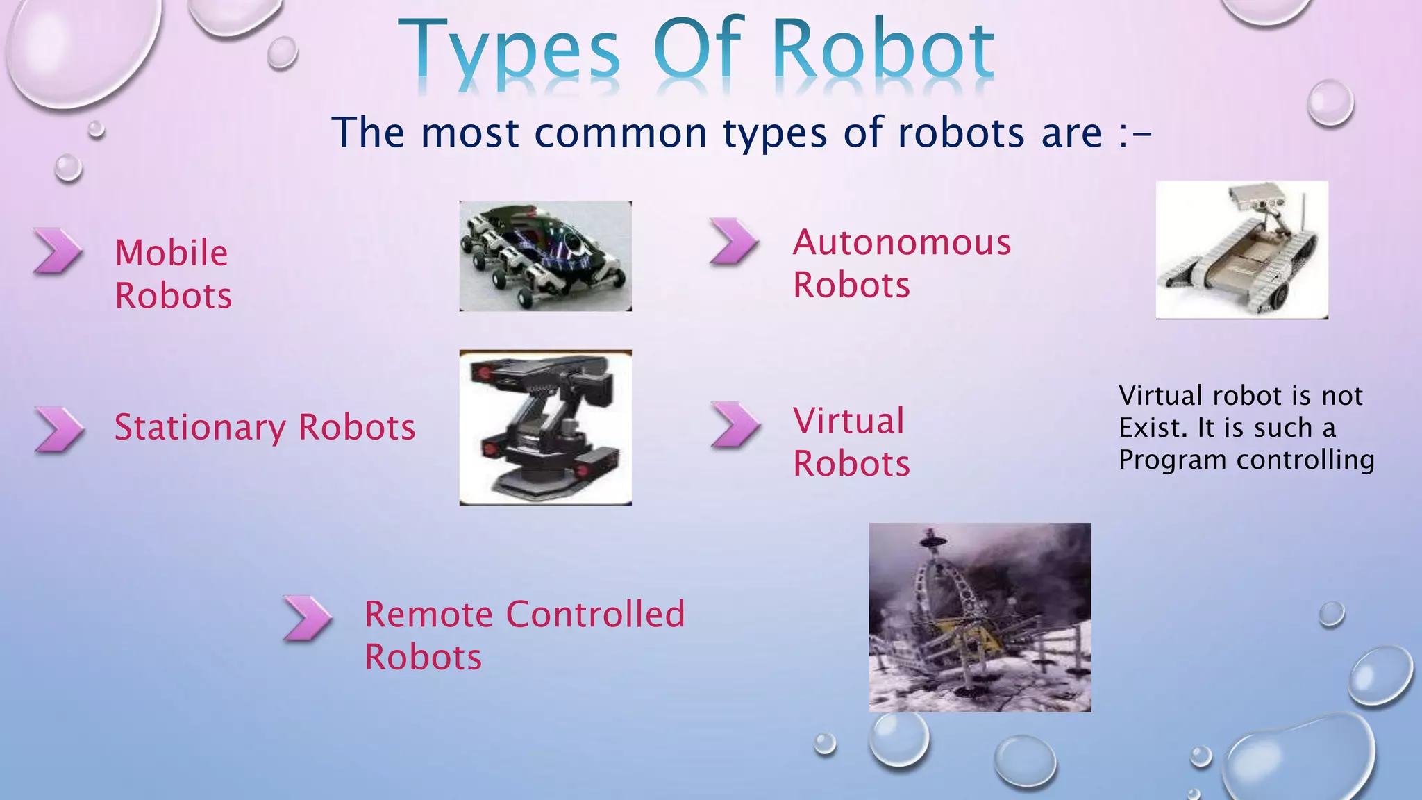 Robotics Knowledge, About robotics. | PPT