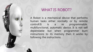 Robotics Knowledge, About robotics. | PPTX | Robotics | Technology ...