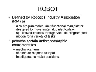 Robot And it configuration | PPT
