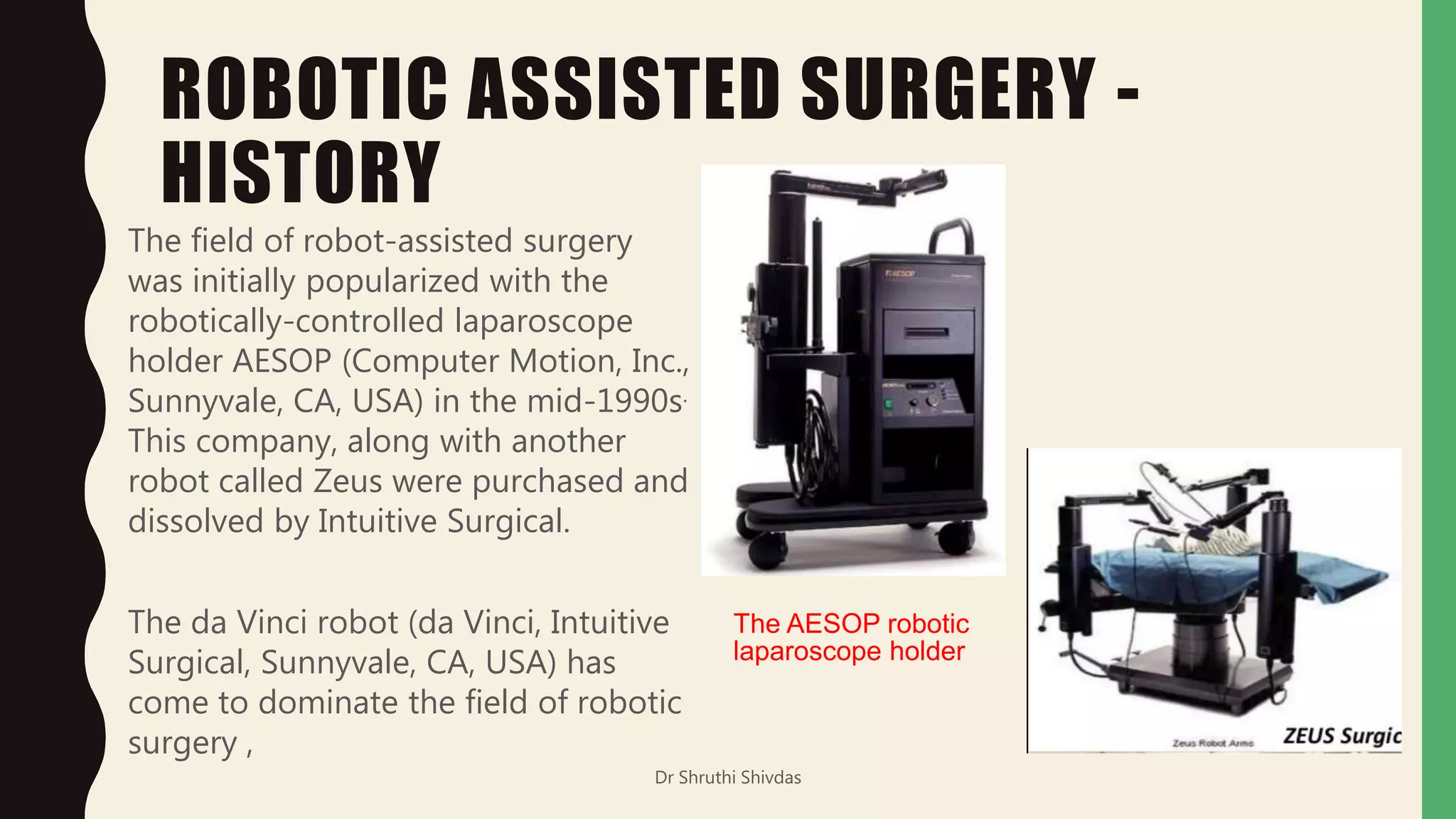 Robotic Assisted Surgery in gyn Oncology | PPTX