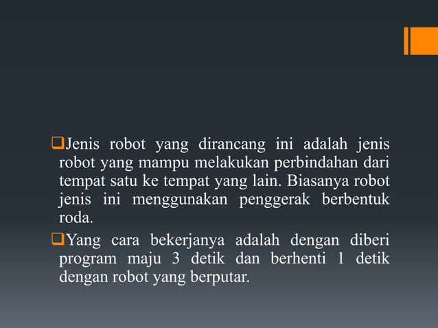 ROBOT SEDERHANA | PPTX