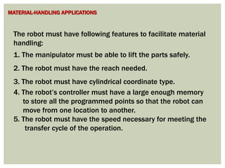 Robot programming , accuracy ,repeatability and application | PPTX