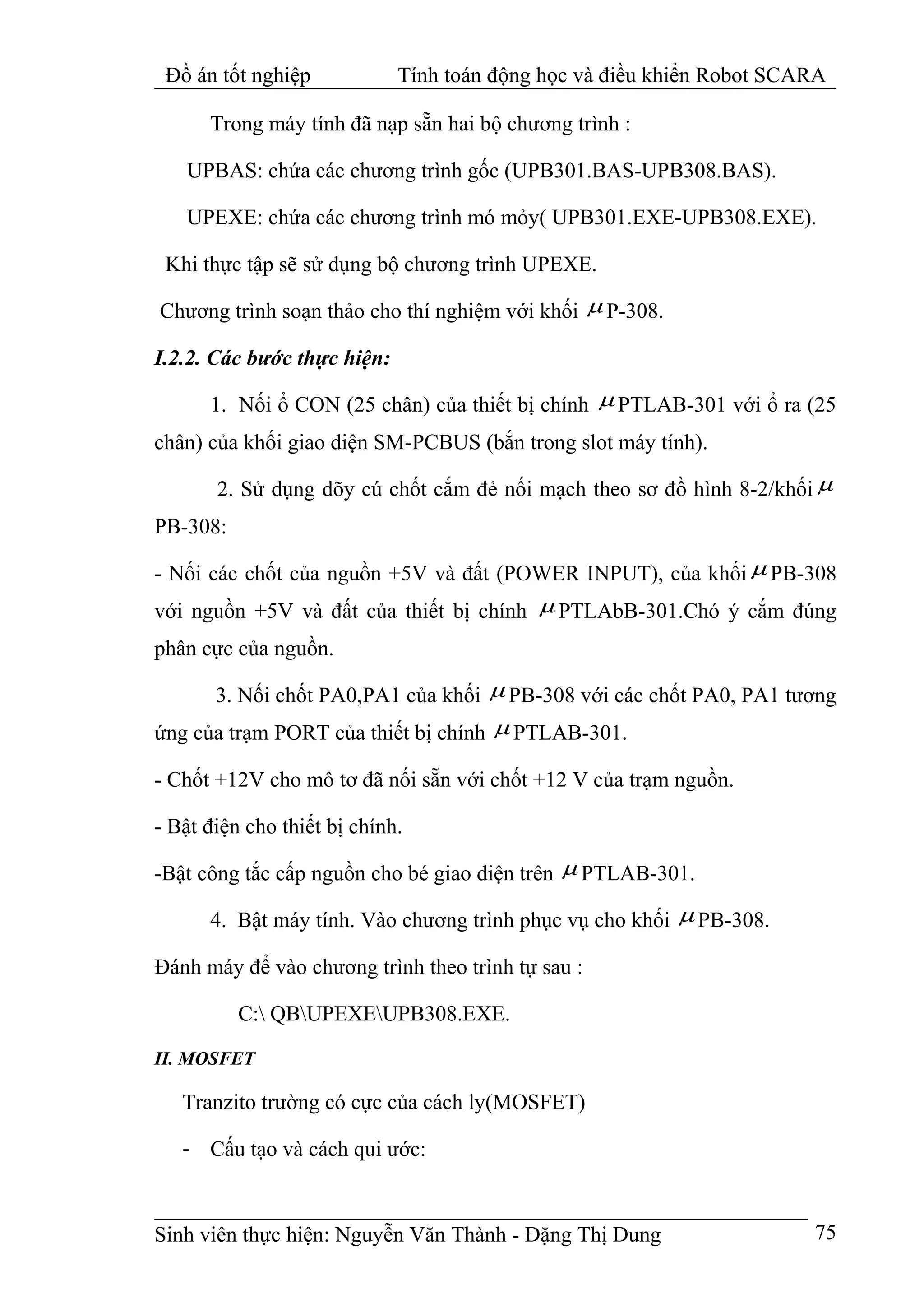 Robot Scara - Tính Toán Động Học & Điều Khiển | PDF