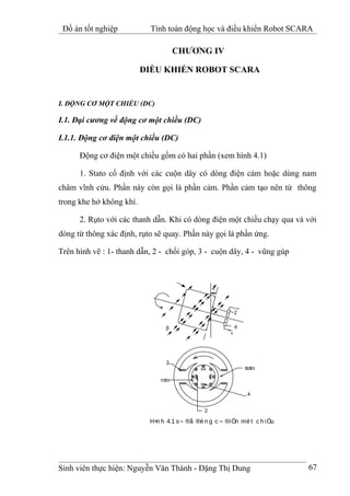 Robot Scara - Tính Toán Động Học & Điều Khiển | PDF