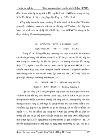 Robot Scara - Tính Toán Động Học & Điều Khiển | PDF