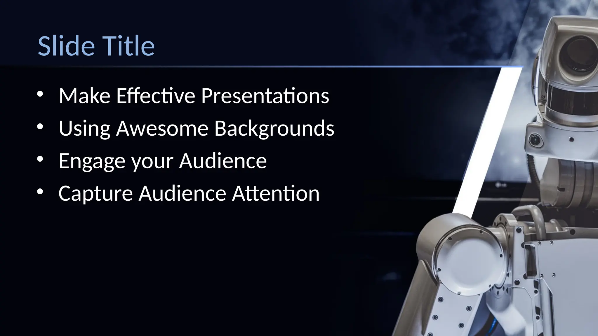 Robotics template for Presentations.pptx