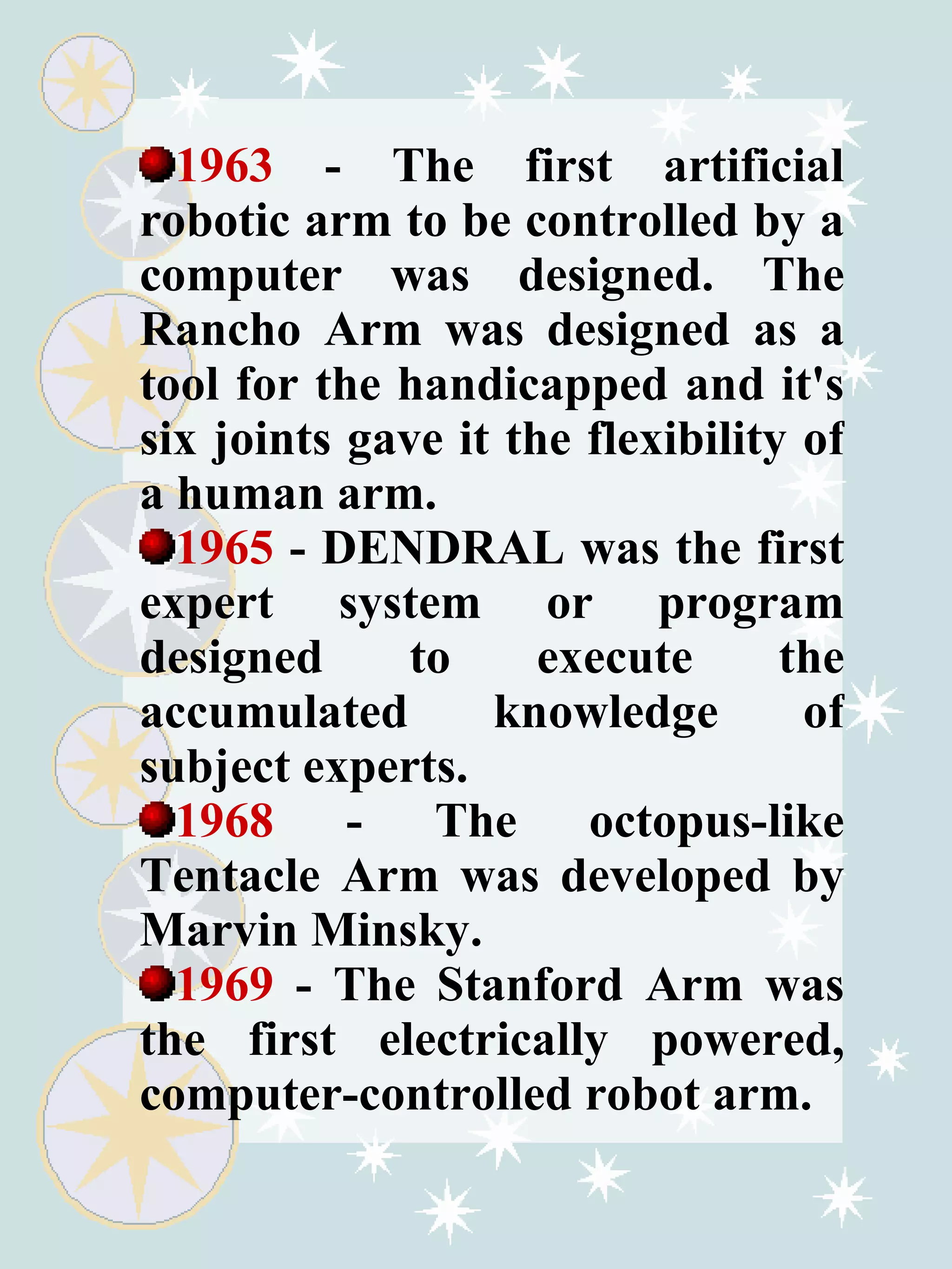 Robot Timeline | PPT