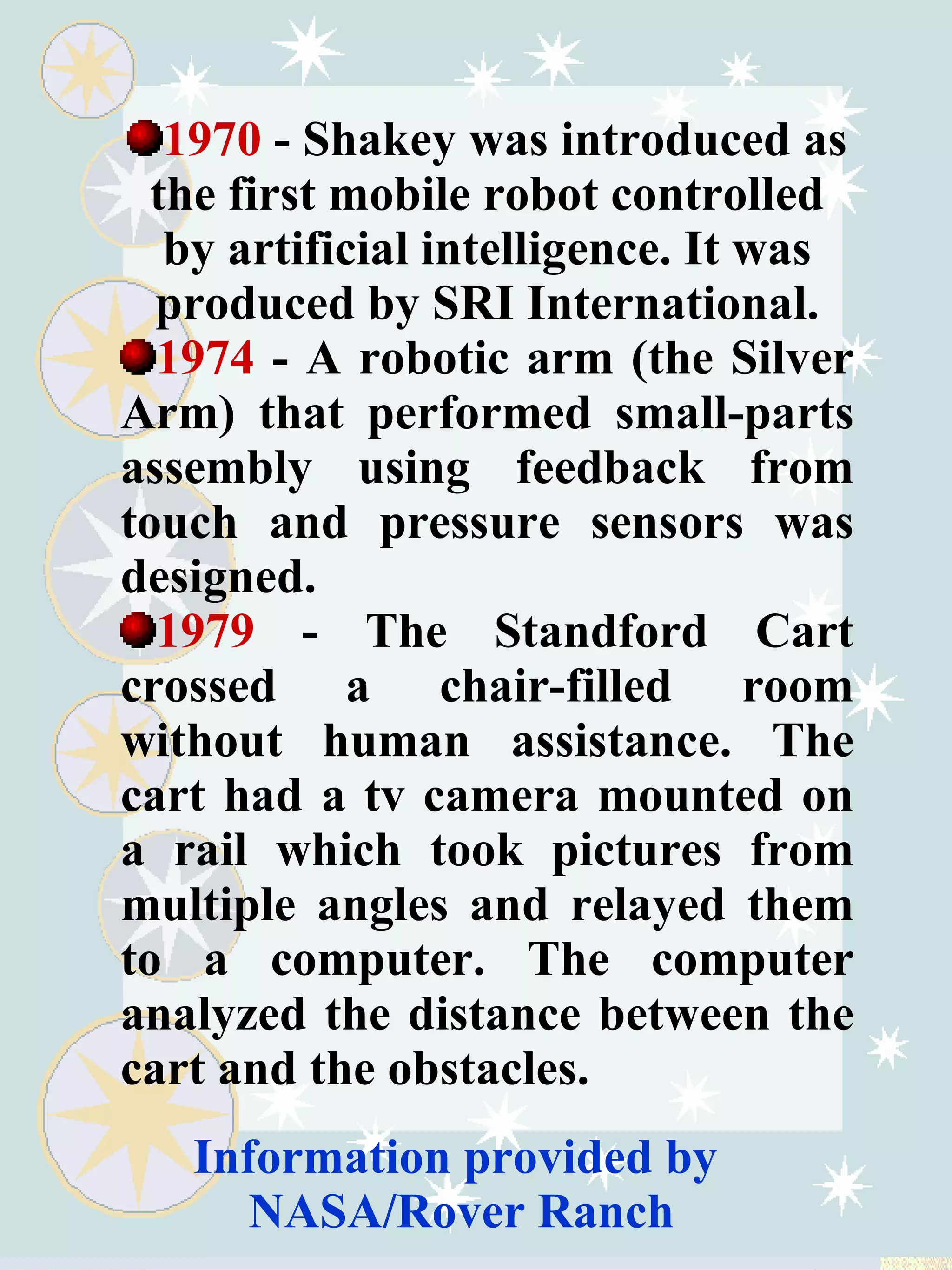 Robot Timeline | PPT