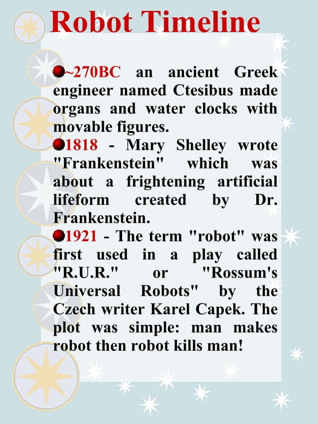 Robot Timeline | PPT