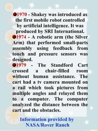 Robot Timeline | PPT