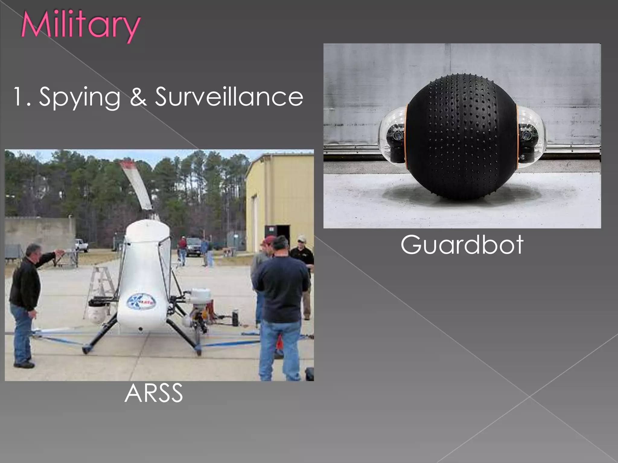 Robot applications in real life | PPTX | Robotics | Technology & Computing