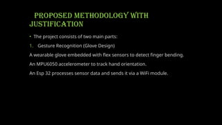 Robot Arm1:using human hand gestures using flex sensors | PPTX