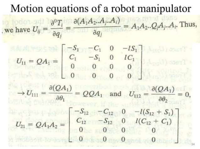Robot Arm Dynamics PPT - UNIT III.pptx