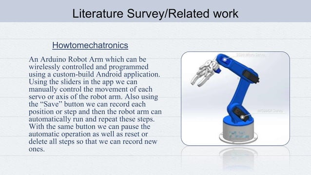 Robot arm ppt | PPTX