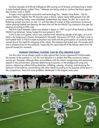 Robot Athletes Come To Life with Artificial Intelligence | PDF