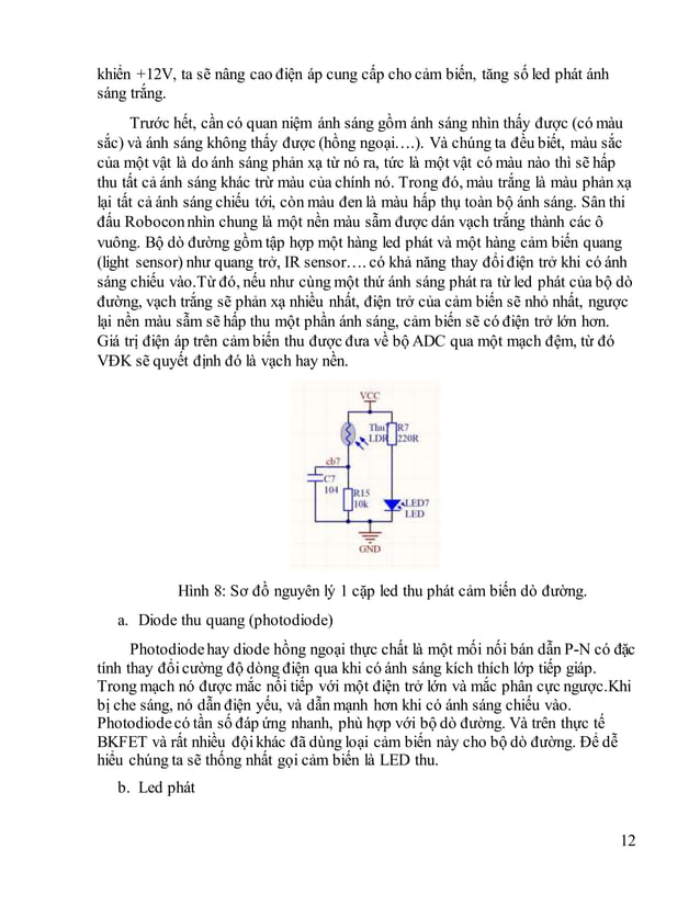 Robot bám đường ứng dụng thuật toán PID - Line follow robot with PID . Chu Quang Thảo | DOCX