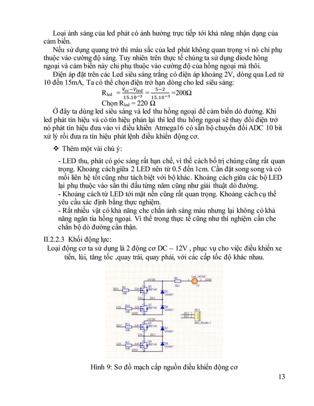 Robot bám đường ứng dụng thuật toán PID - Line follow robot with PID . Chu Quang Thảo | DOCX