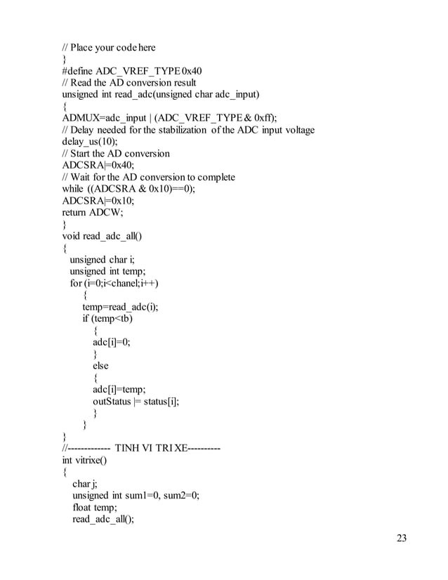 Robot bám đường ứng dụng thuật toán PID - Line follow robot with PID . Chu Quang Thảo | DOCX