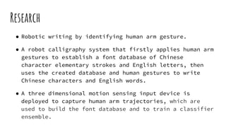 Robot calligraphy system | PPT