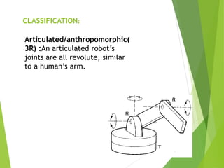 Robot classification working and spesific uitilities of robot | PPTX