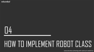 What is Robot Class in Selenium WebDriver? Edureka | PPT