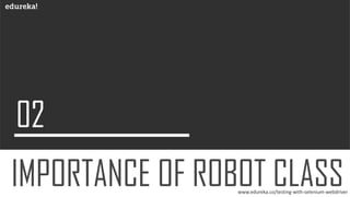 What is Robot Class in Selenium WebDriver? Edureka | PPT