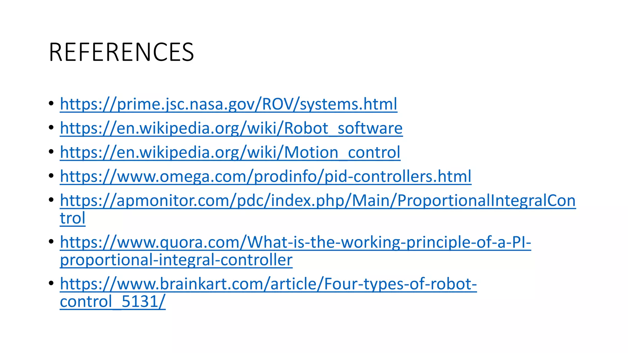 Robot control | PPTX