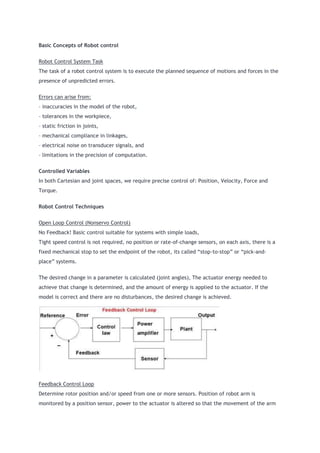 Robot control systems | PDF