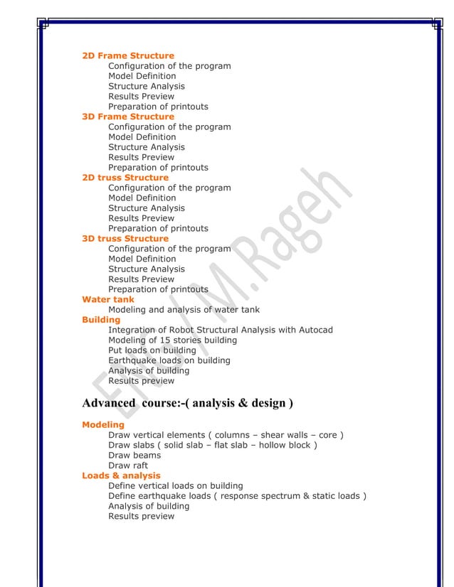 Robot course outline | PDF