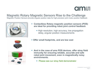 Magnetic Position Sensors Enable Fine Robot Motor Joint Control | PDF