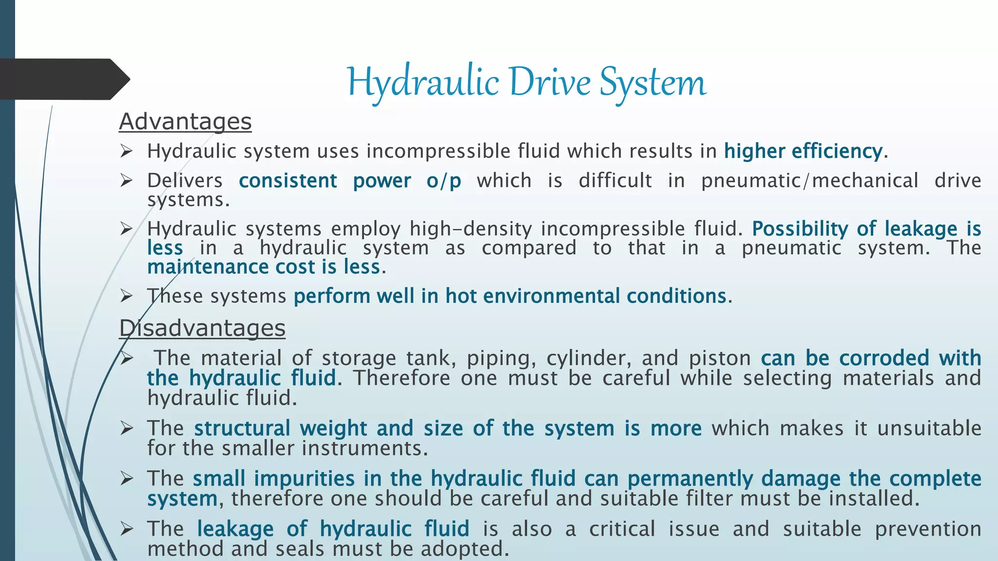 Hydraulic and Pneumatic Drive System | PPTX | Auto Technology | Automotive
