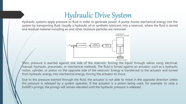 Hydraulic and Pneumatic Drive System | PPTX | Auto Technology | Automotive
