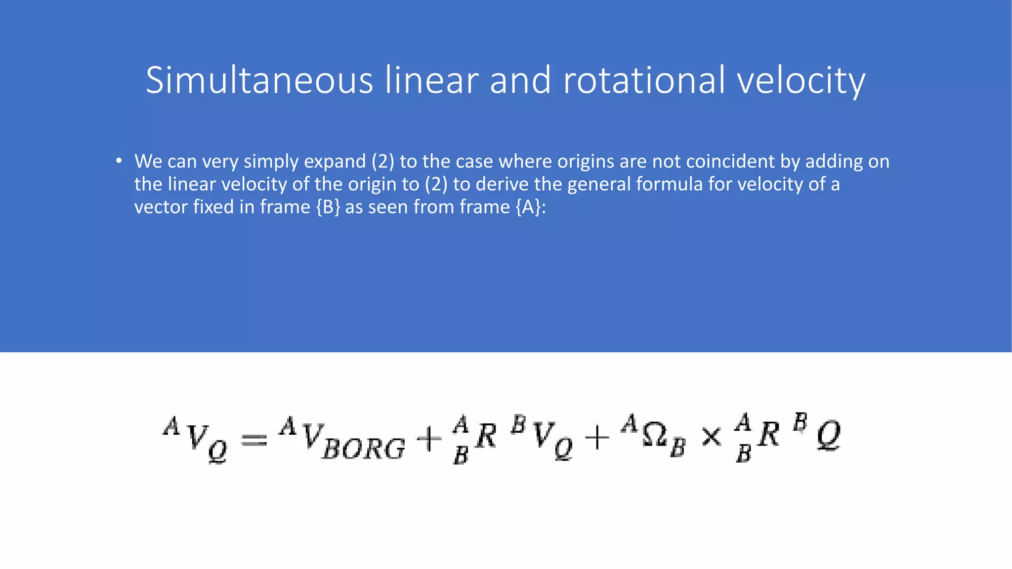 Jacobian | velocity and static forces | PPTX