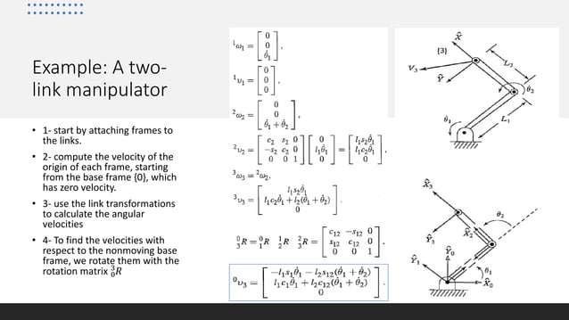 Jacobian | velocity and static forces | PPTX