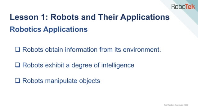 RoboTek Arduino Level 1.pptx | Robotics | Technology & Computing